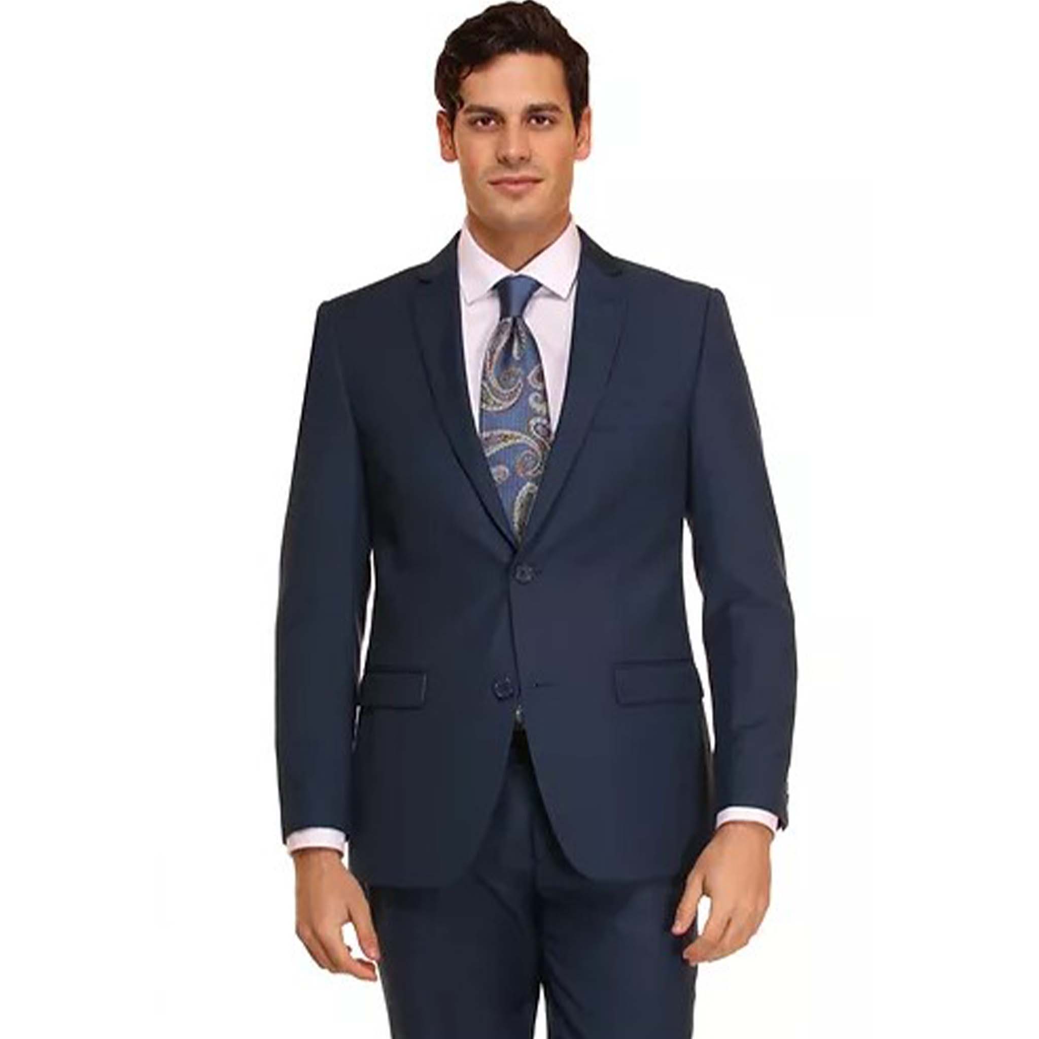 Men's Modern Fit Ink Blue Suit | D&K SUIT DISCOUNTERS